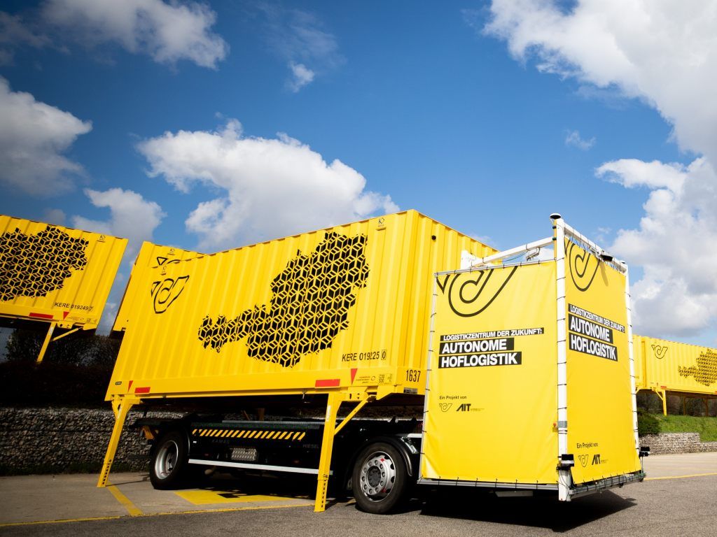 Post testet autonomen Container-Transport in Inzersdorf - VIENNA.AT