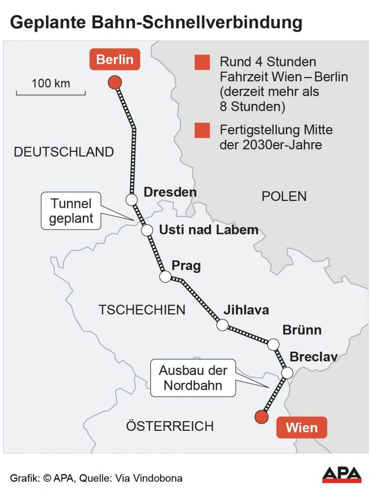 Neue Bahnverbindung geplant: Von Wien nach Berlin in vier Stunden - Österreich - VIENNA.AT